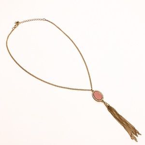 Charming Charlie | Jewelry | Charming Charlies Pink Oval And Tassel ...